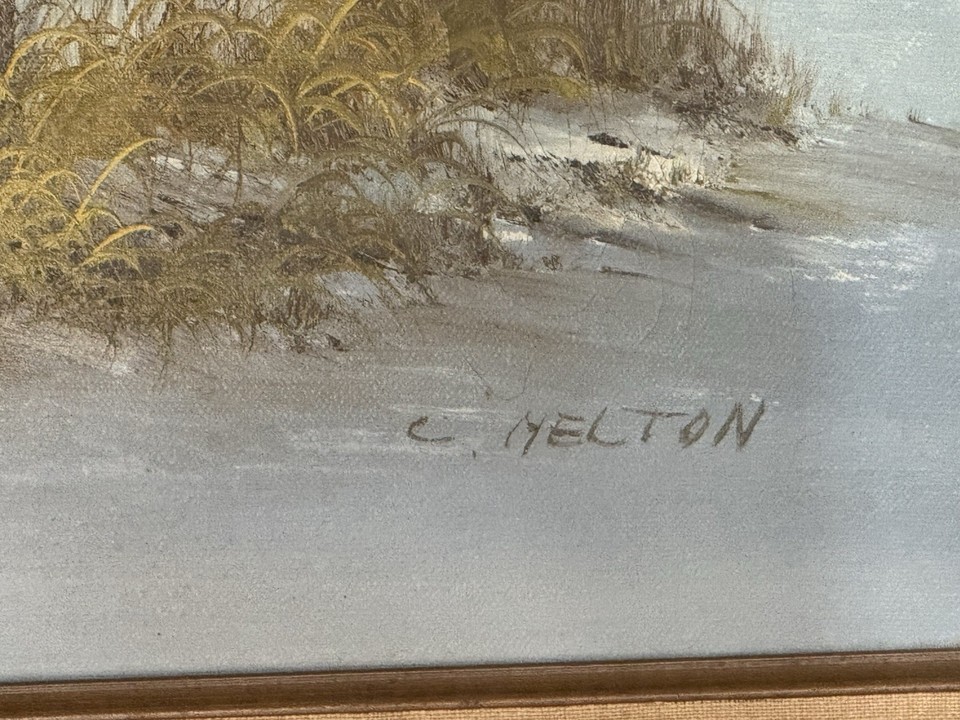 Catherine Parker Melton Original Seascape Oil Painting On Board, Signed ...