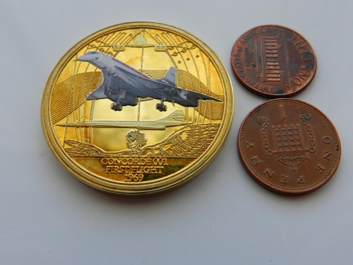 A VINTAGE COIN, CONCORDE 001 FIRST FLIGHT 1969. HISTORY of AVIATION. | eBay