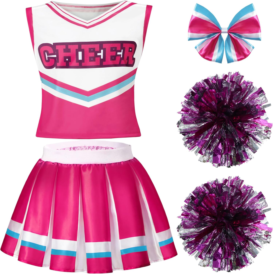 Halloween Girl Cheerleader Costume, Cheer Uniform Set, Cheerleading ...