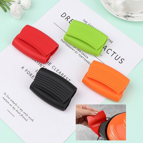 Grip Silicone pot Holder Sleeve Pot Glove Pan Handle Cover Grip Kitchen ...