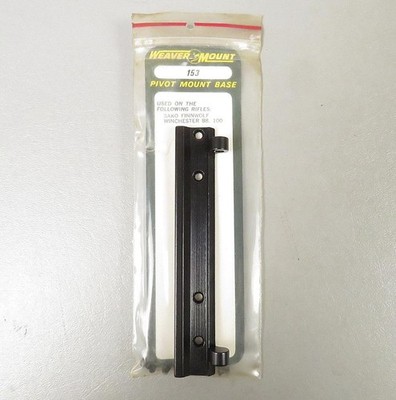 WINCHESTER MODEL 88 100 WEAVER 153 PIVOT SCOPE MOUNT BASE Pump Rifle ...