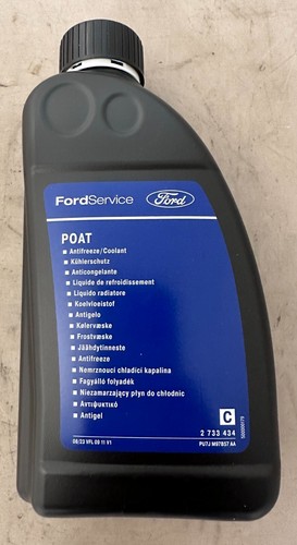 Genuine Ford Anti-Freeze Coolant 1Ltr 2733434 -POAT Antifreeze - WSS ...
