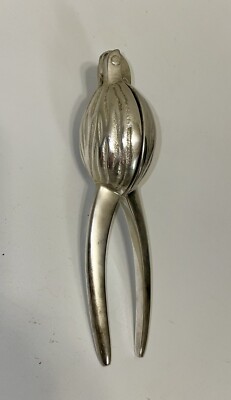 Walnut Shaped Cracker With Handle in Silver Metal 6 Inches Long EUC | eBay