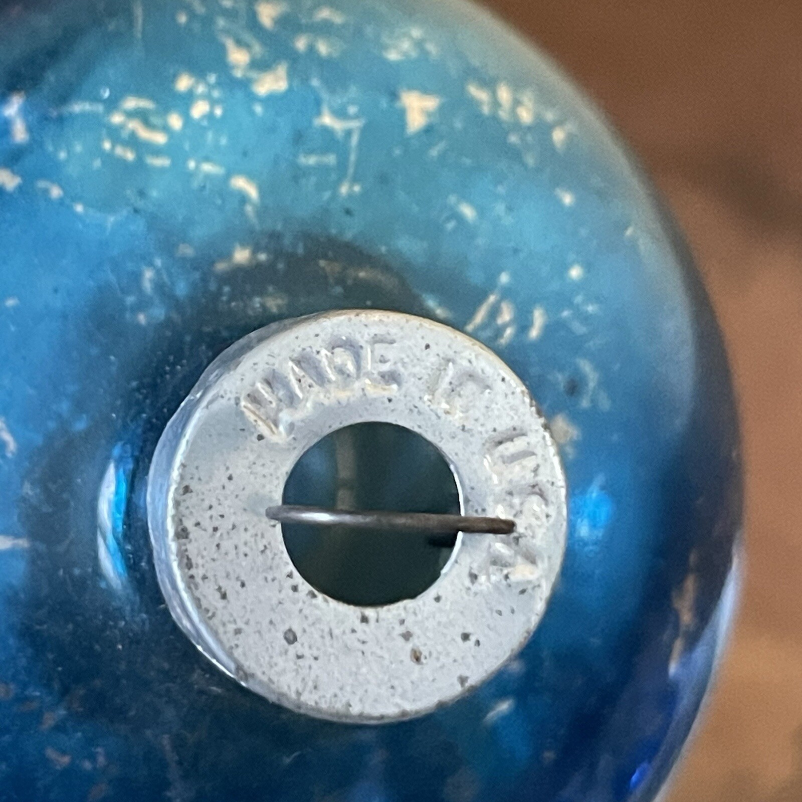 Vintage Shiny Brite Christmas Ornaments 12 Blue Ombre Mercury Glass ...