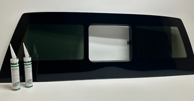 Fits 2017-2024 Ford F250 F350 F450 F550 Rear Glass Manual Sliding ...