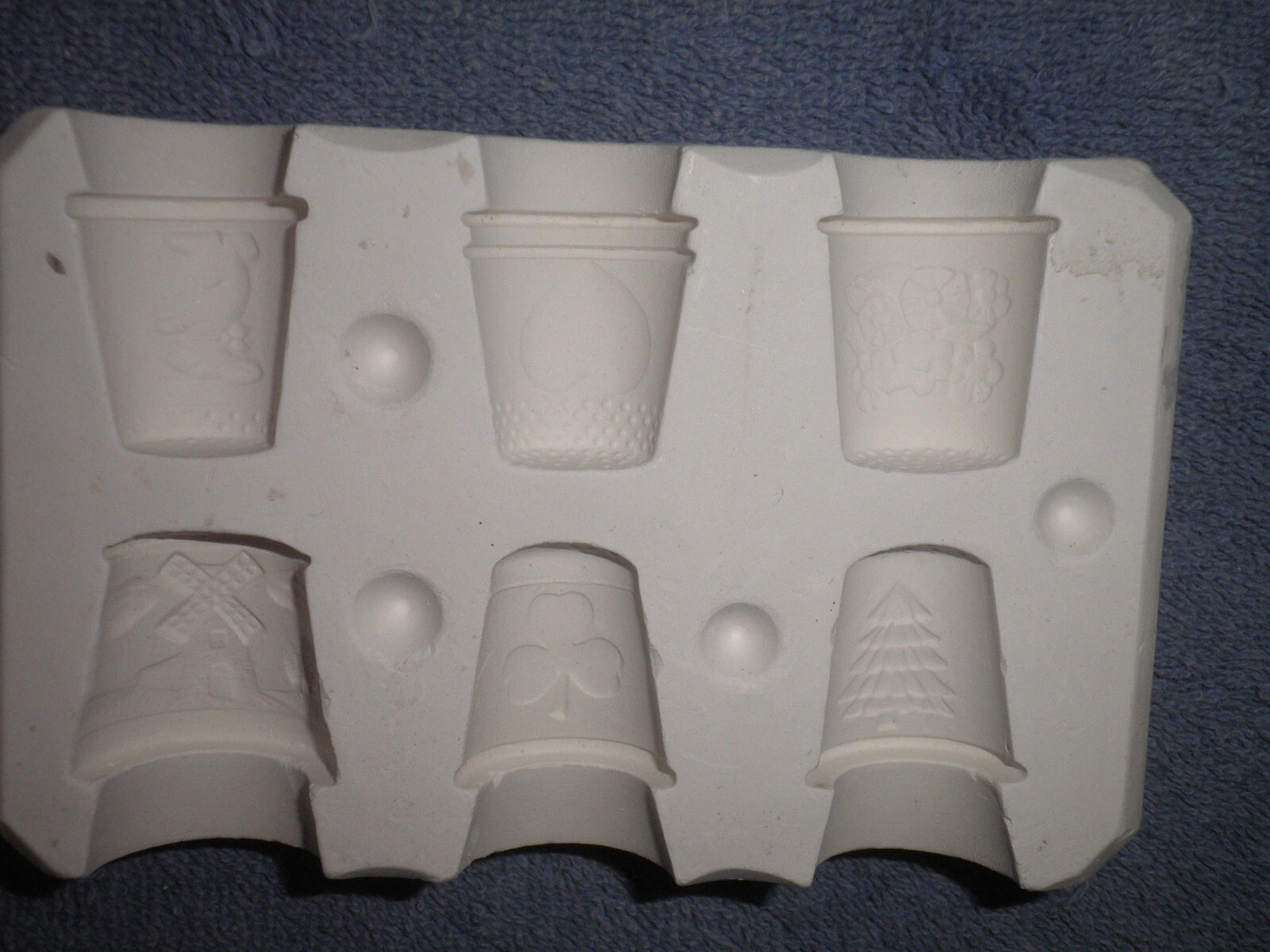 Ceramic Slip Cast Casting Mold Collector Thimbles W Different Designs ...