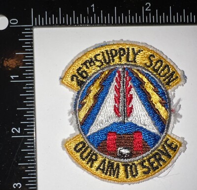 Cold War USAF US Air Force 26th Supply Squadron Patch | eBay