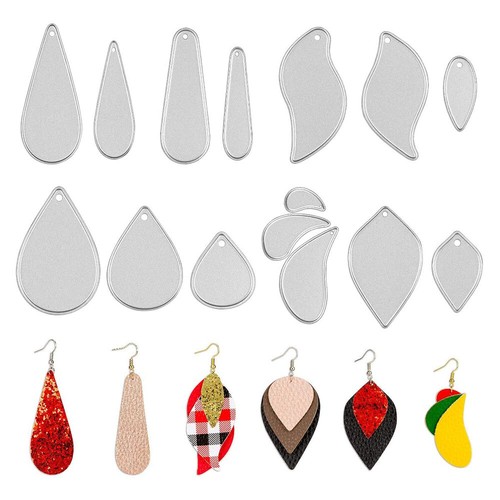 1/Set Earring Pendant Metal Cutting Dies for Card Making Leather ...