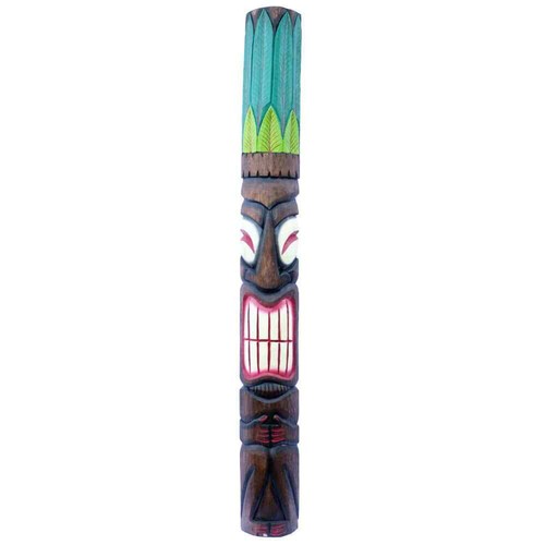 60 in. Tiki Mask Full Body Fun Leaf Headress Hawaiian Decoration | eBay