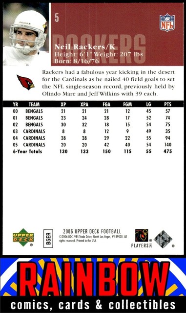 2006 Upper Deck - #5 Neil Rackers for sale online | eBay