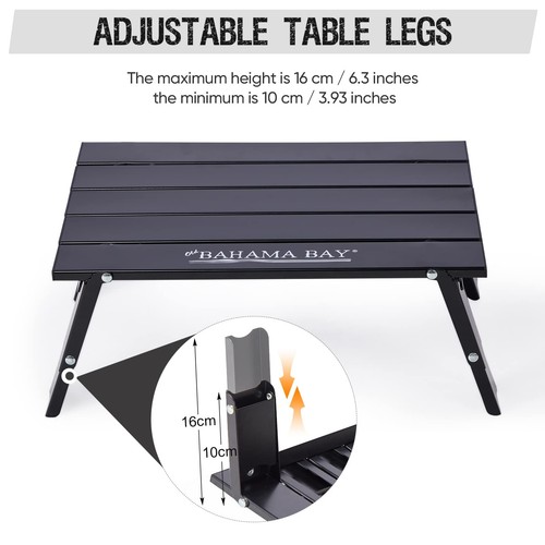Ultralight Aluminum Mini Table 66lbs/30kg Weight Capacity Foldable ...