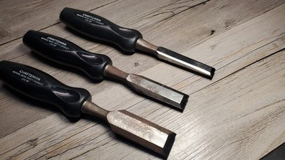 Vintage Craftsman WF 3 Pc Forged Wood Chisel Set USA | eBay