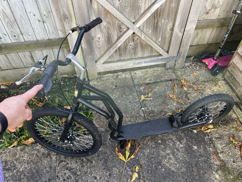 Aztec large wheel Scooter disc brakes black | eBay UK