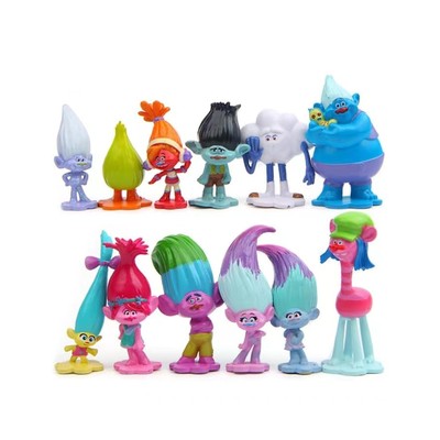 12PCS Trolls Action Figure Toys ，Trolls Party Supplies Collectable Doll ...