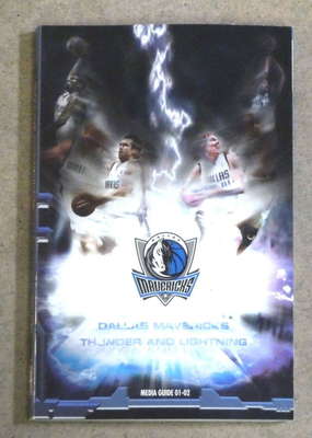 DALLAS MAVERICKS NBA BASKETBALL MEDIA GUIDE - 2001 2002 - NEAR MINT | eBay