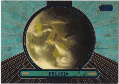 STAR WARS GALACTIC FILES SERIES 2 BLUE PARALLEL #680 PLANET FELUCIA 272 ...