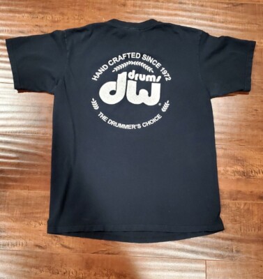 Original Dw Drums Logo from factory Men's Black T-Shirt Size Medium M ...