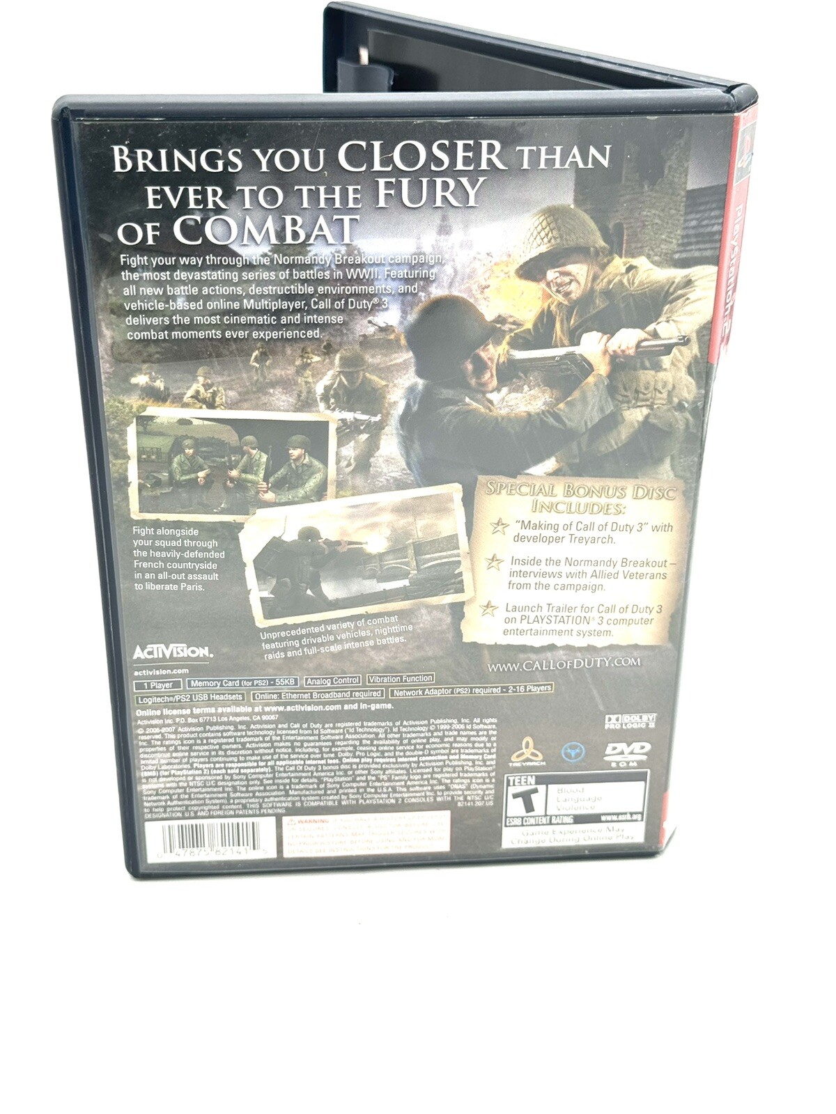 Call of Duty 3 Special Edition PS2 (Sony PlayStation 2) CIB W/ Bonus ...