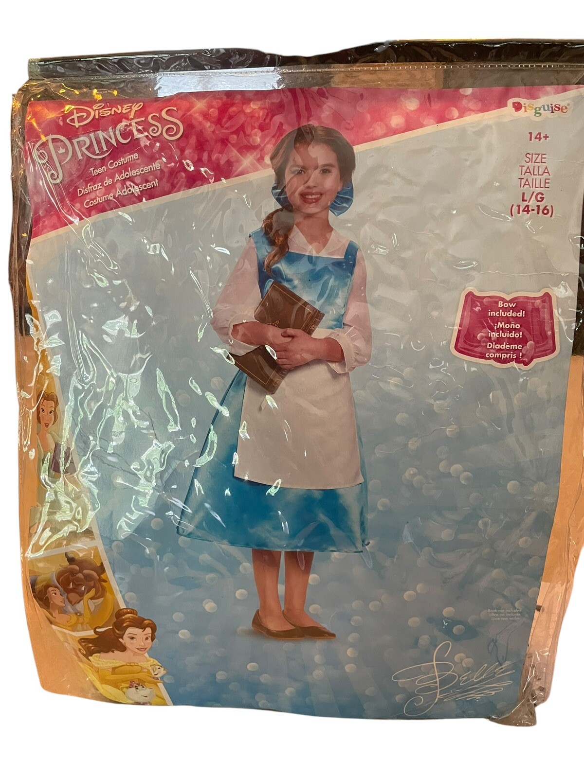 Disguise Disney Princess Belle Costume Size LG 14-16 … - Gem