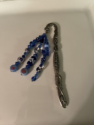 BOOKMARK: metal hook with Beads | eBay