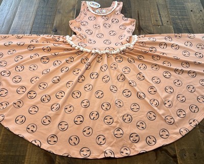 Dot Dot Smile size 7 Girls Smiley Face Tank Twirl Dress New | eBay