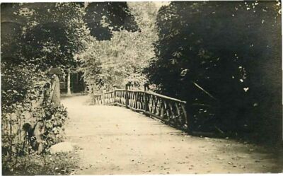 RP Postcard Rustic Bridge Yates Castle Grounds Teacher's College ...