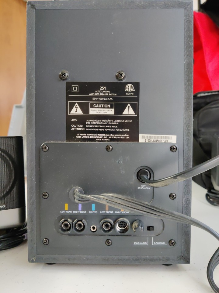 251 Altec Lansing Amplified Wired Computer Speaker System Powered ...