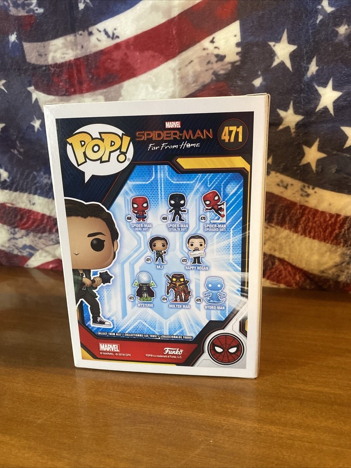 Funko Pop 471 Marvel Spider-Man Far From Home MJ FIGURE NEW in BOX | eBay