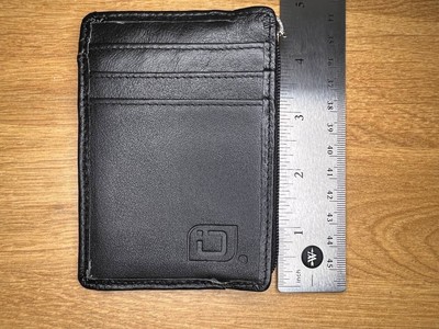 Identity Stronghold Secure Card ID Case Wallet RFID Safe Black Genuine ...