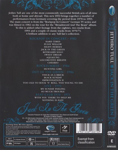 Jethro Tull: Jack In The Green - Live In Germany. Recorded 1970-93 ...