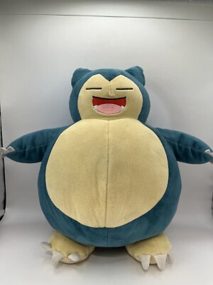 Pokemon Snoring Talking Snorlax EUC 12" Plush Soft Toy Stuffed Animal ...