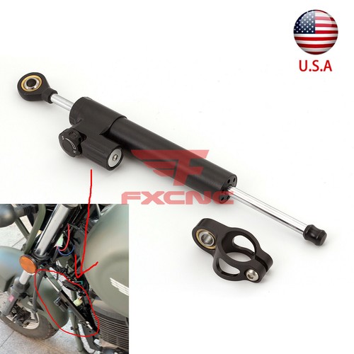 295mm CNC Universal Steering Damper Linear Stabilizer Reversed ...