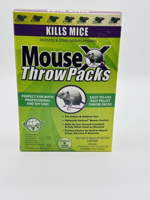 Mouse X Throw Packs Safe And Effective 6 2oz Packs Indoor and Outdoor ...