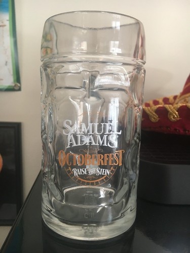 Set of 2 -Samuel Adams "Octoberfest" Glass Beer Mug - Sam Adams Boston ...