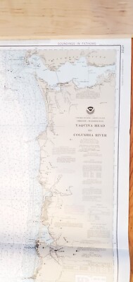 NOAA Nautical Chart Yaquina Head toColumbia River West Coast 18520 19th ...