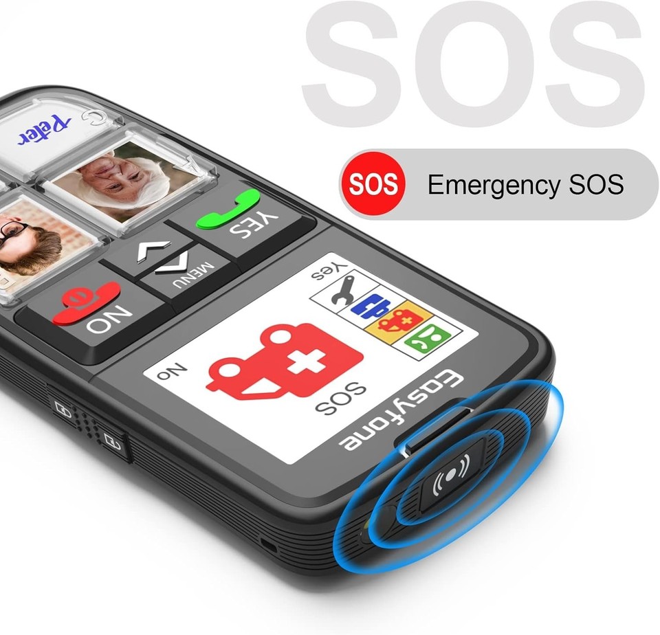 Easyfone T6 4G Sim-Free Easiest-To-Use Senior Mobile Phone | 4 Large ...