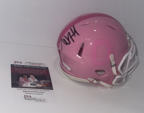 WILL HOWARD SIGNED CUSTOM PINK OHIO STATE BUCKEYES MINI HELMET CHAMPS ...