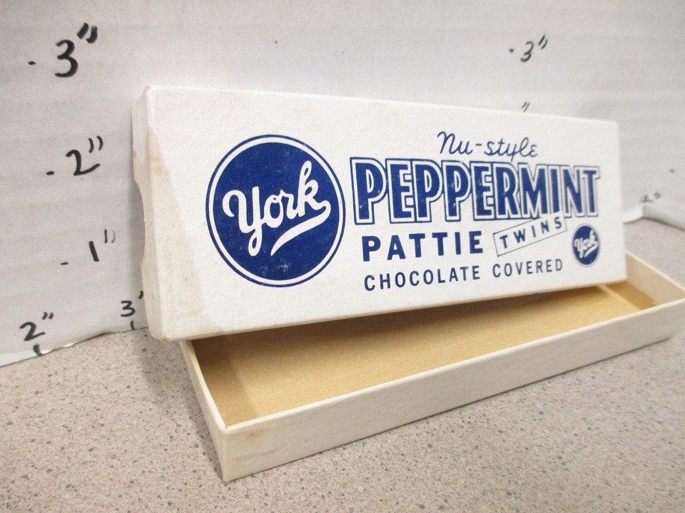 YORK Peppermint Pattie 1950s Nu-style store display candy box (1,not ...