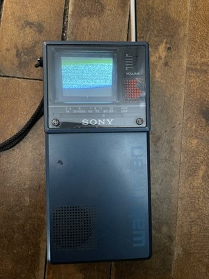 📺 Vintage 1980s Sony Watchman Model FD-20A Handheld Walkman TV, blue ...