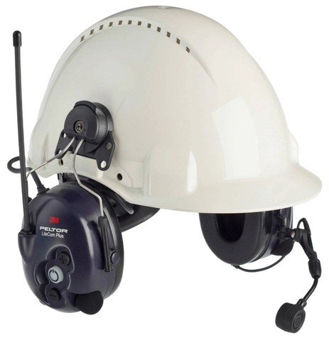 3M™ PELTOR™ LiteCom FRS Headset MT53H7P3E4602-NA, Hard Hat Attached | eBay