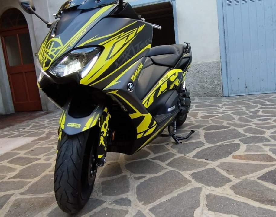 Sticker Graphics Kit " T0001 " Opaque Compatible With Yamaha Tmax 560 ...
