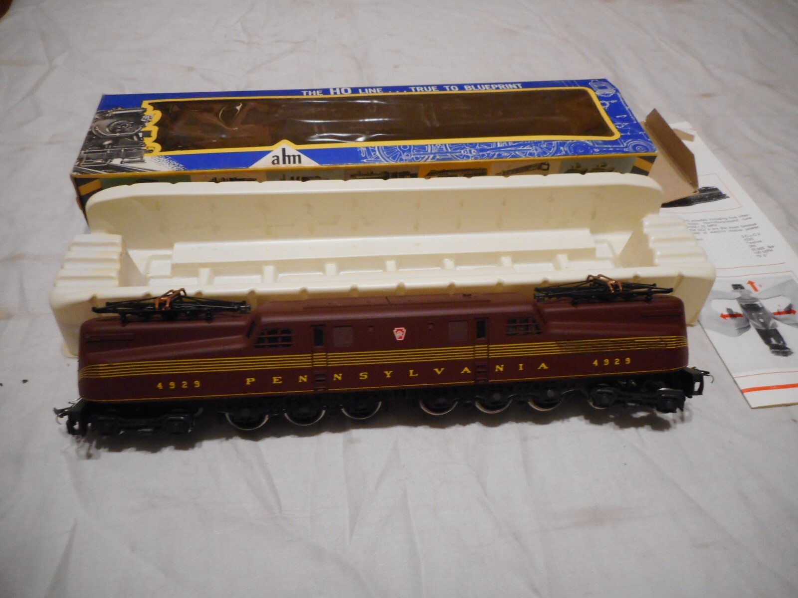 AHM/Rivarossi GG1 Tuscan Red 5160 Mint New Old Stock w/Org Box Cab 4929 ...