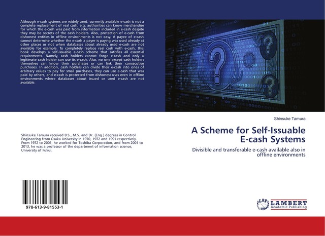 A Scheme for Self-Issuable E-cash Systems von Shinsuke Tamura (2018 ...