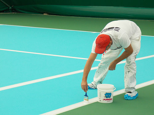 Tracciatura Campo Tennis - Basket Wimbledon Paint 5 Kg Giallo (Mt ...