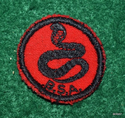 VINTACE BOY SCOUT - RED & BLACK COBRA PATROL PATCH - FELT | eBay