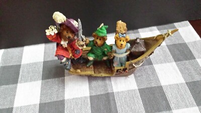 2003 Boyd's Bears Figurine "Hook, Peter, Wendy & Tink-The Rescue" 1st ...