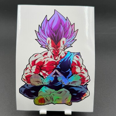Dragon Ball Vegeta Ultra Ego Rage Holographic Sticker | eBay