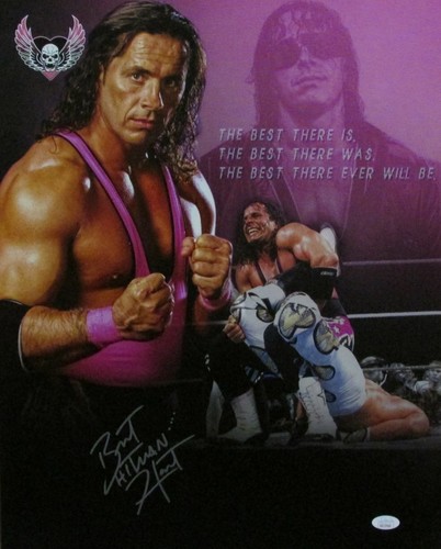 Bret Hart WWF Champion Autographed 16x20 Photo JSA | eBay