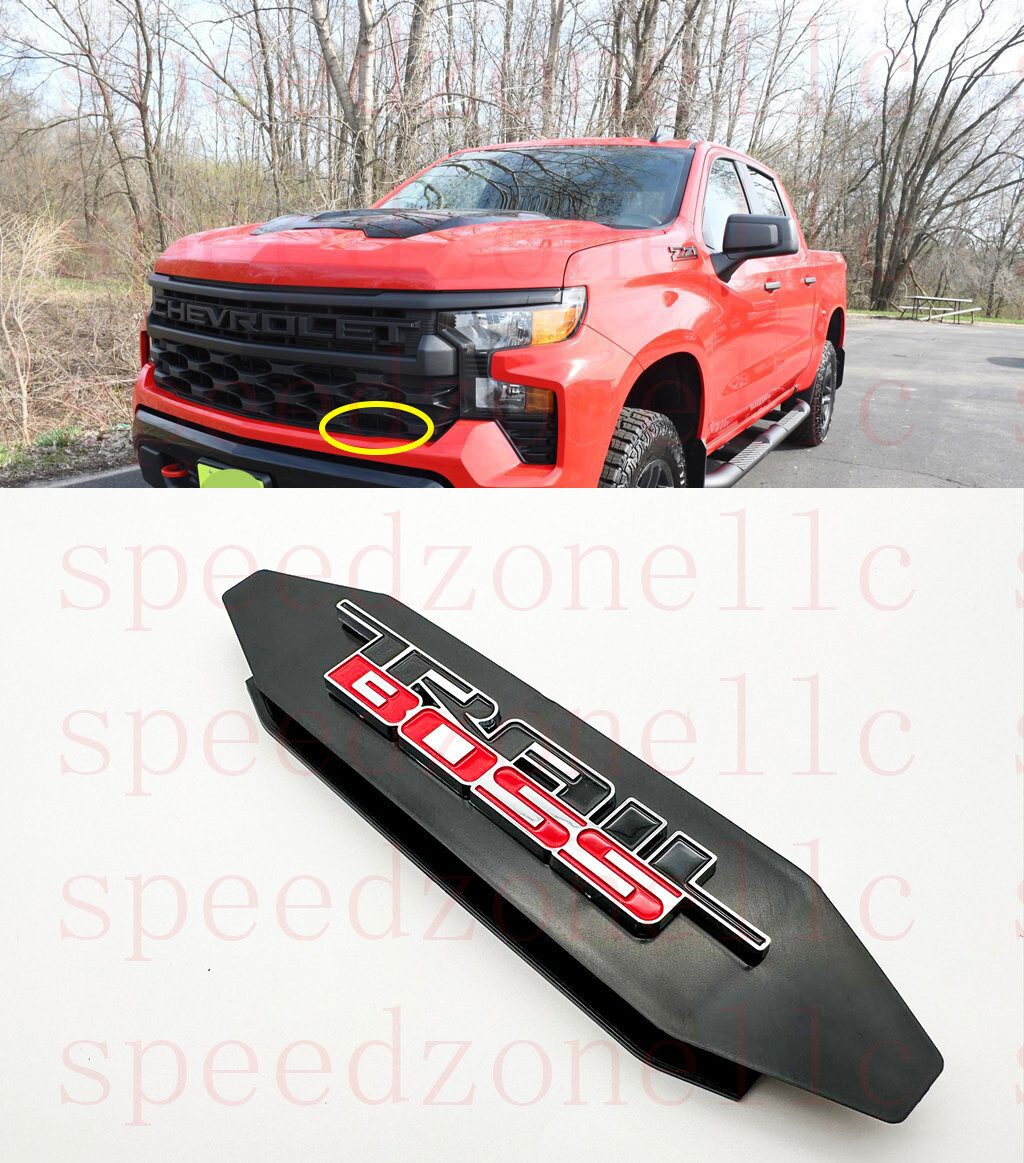 2022-2024 Chev Silverado Trail Boss Front Grille Emblem FITS custom ...