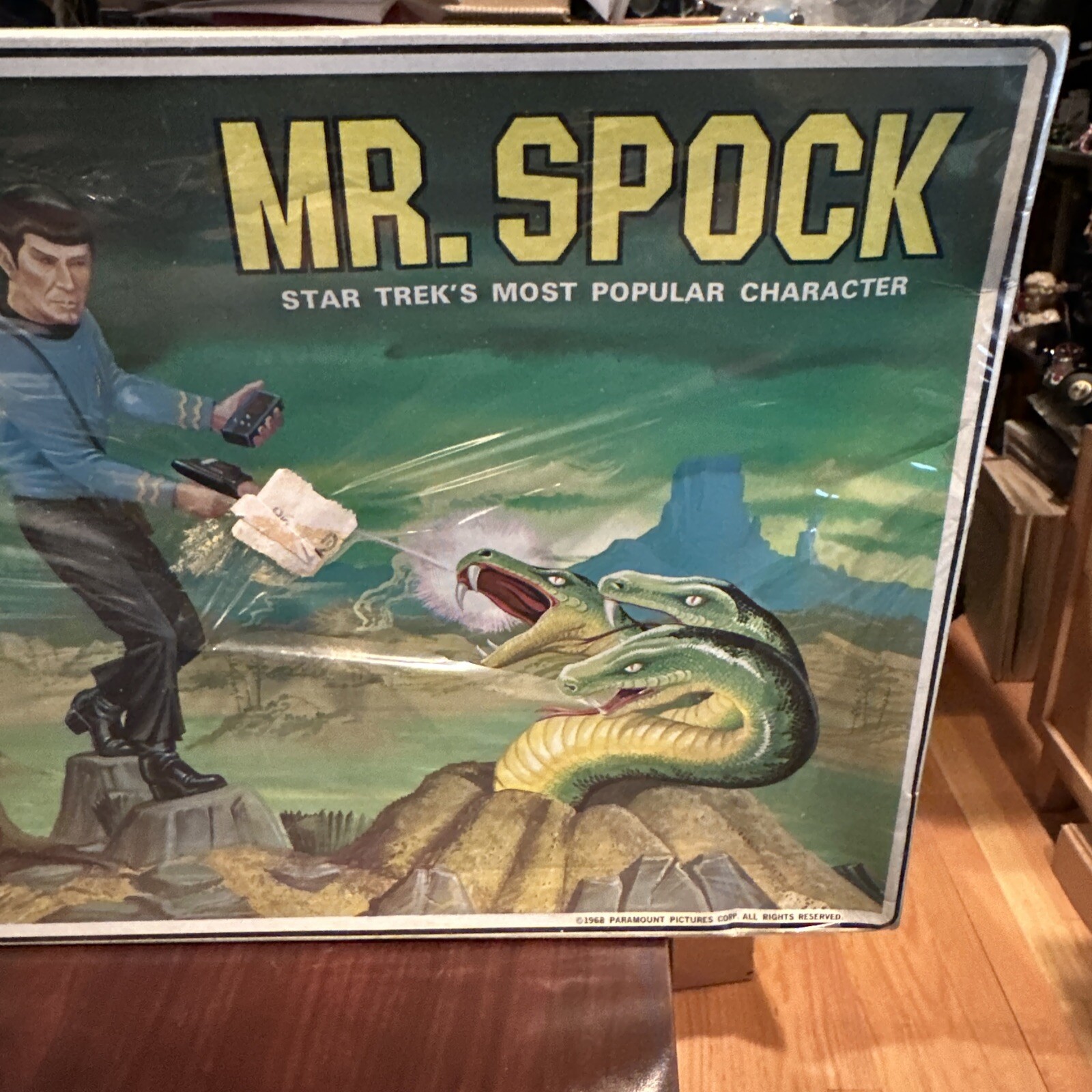 1968 AMT STAR TREK MR SPOCK MODEL KIT Landscape BOX Sealed New Original ...